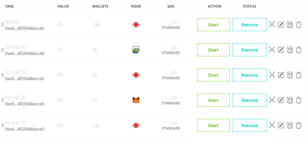 Integrations : Easily quick task straight from etherscan, catchmint and ...